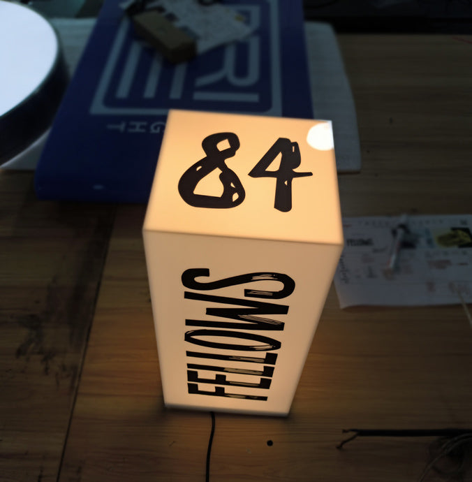 Double Sided Square Cubic Light Sign, Custom Sign – Mon Enseigne Lumineuse