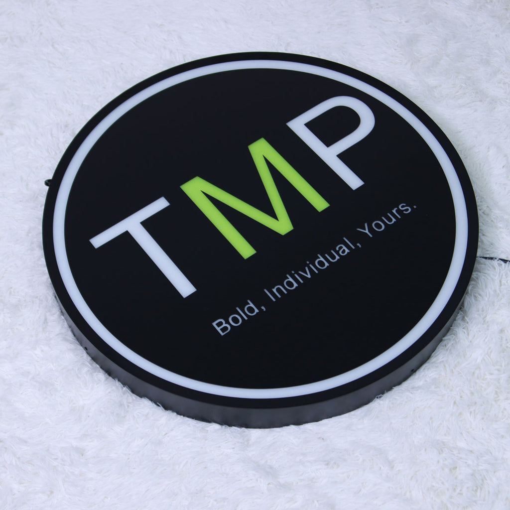 Caisson Lumineux Rond Personnalisé Sur Mesure en Métal. Devis gratuit ...