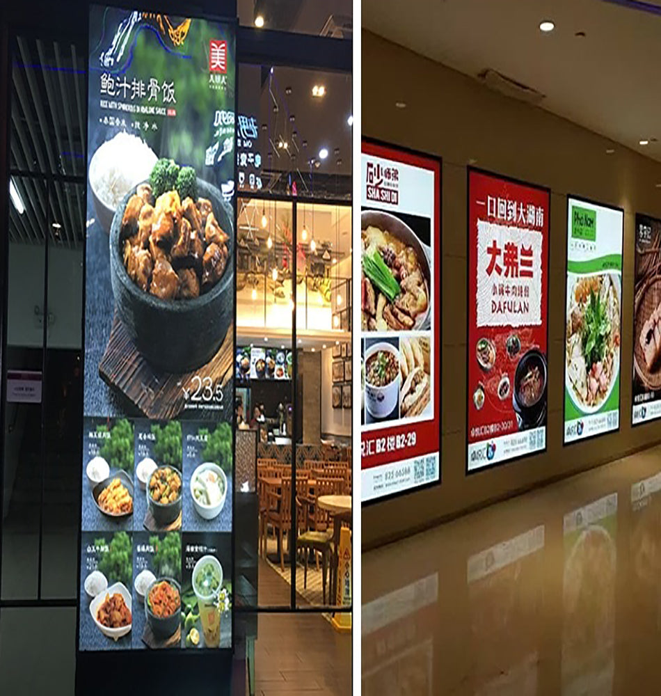 Cadre Photo Publicitaire Lumineux LED en Aluminium – Mon Enseigne Lumineuse