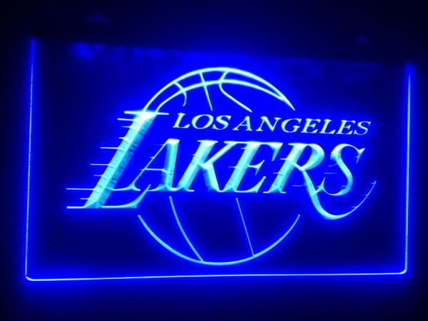 Plaque Lumineuse Gravée Personnalisée avec Logo - Los Angeles Lakers ...