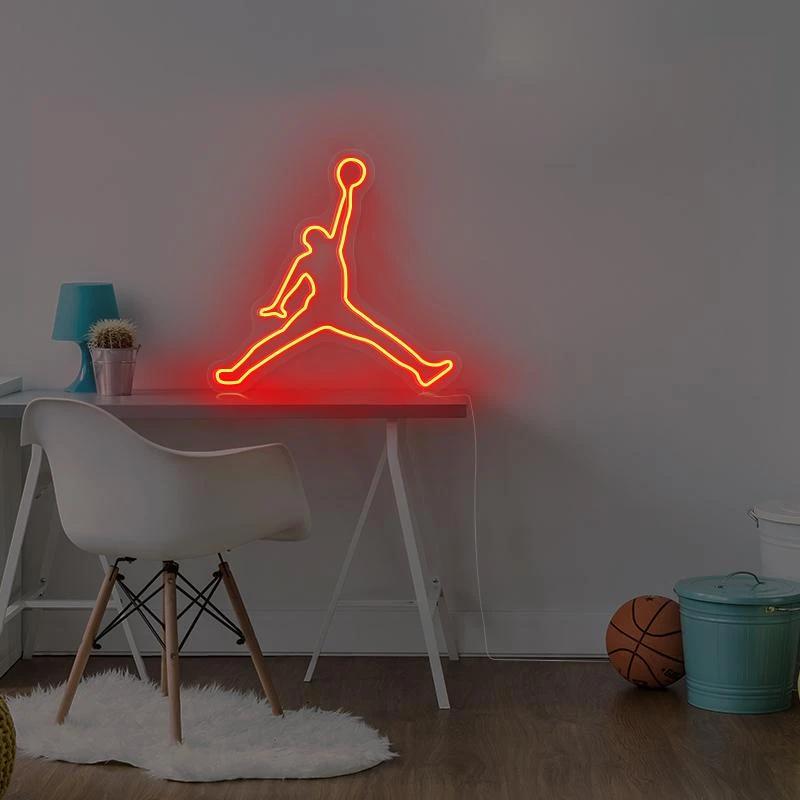Néon Décoratif LED Michael Jordan Jumpman – Lumière Murale Sport – Mon ...